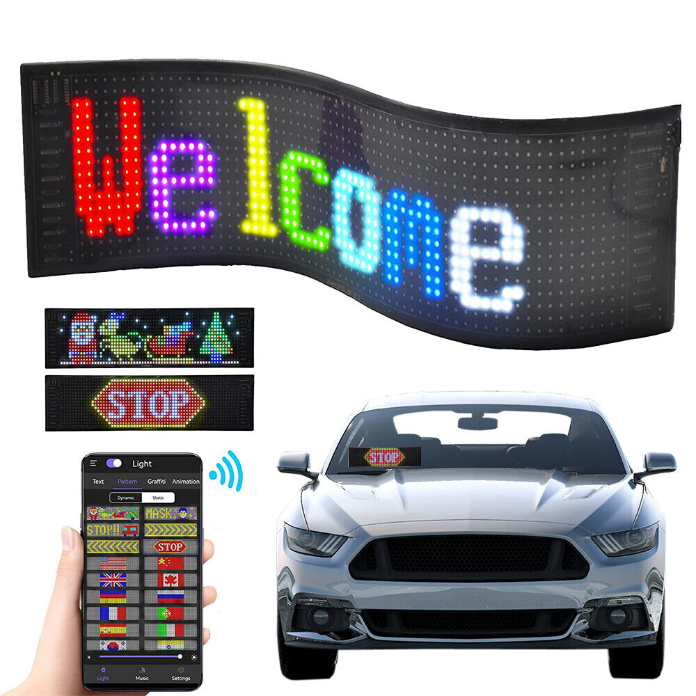 LED Matrix Pixel Panel Bright Advertising LED Car Sign – NoonStore